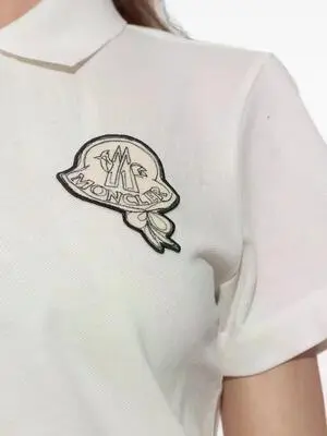 Moncler Logo Patch Piqué Polo Shirt