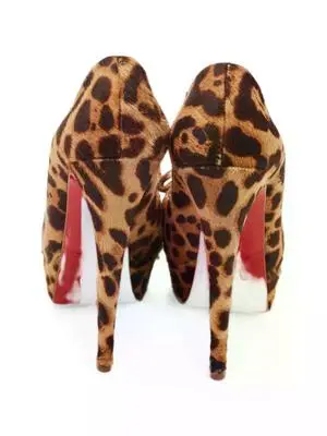 CHRISTIAN LOUBOUTIN Leopard-print Bow Pumps
