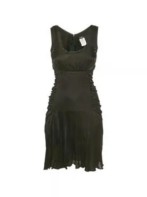 Versace Ruched Sleeveless Dress