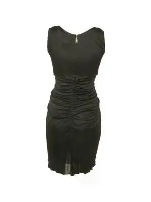 Versace Ruched Sleeveless Dress