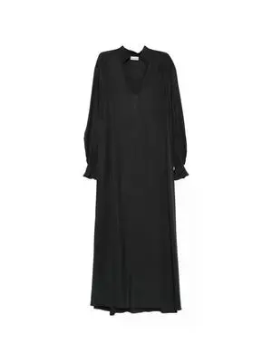 BY MALENE BIRGER Daylia V-neck Maxi Dress With Ruffled Cuffs - Black