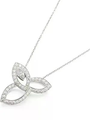 Harry Winston Lily Cluster Diamond Necklace - Silver