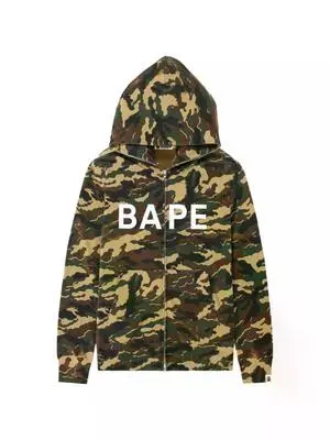 A BATHING APE Glitch Camouflage Print Hoodie - Neutrals