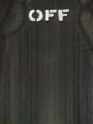 Off-White Logo Print Turtleneck Top