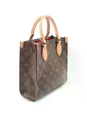 LOUIS VUITTON Monogram Sac Plat Bb Handbag - Brown