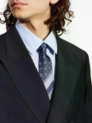 Etro Paisley Stripe Neck Tie
