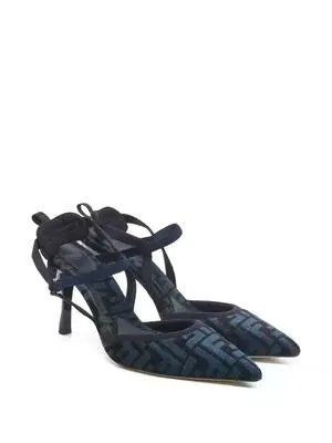Fendi Ff Motif Slingback Pumps