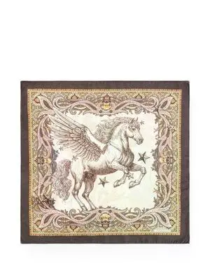 Etro Pegasus Paisley-print Pocket Square - Neutrals