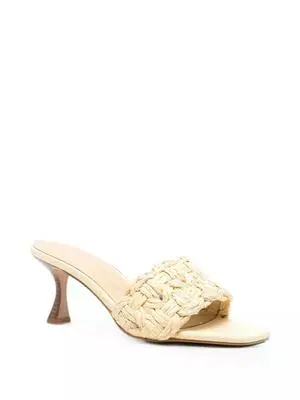 Guess Braided Strap Heeled Sandals