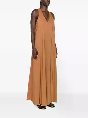 MOUTAKI Sleeveless V-neck Maxi Dress