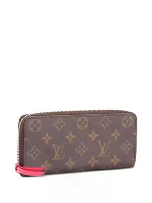 LOUIS VUITTON Clemence Wallet Monogram Canvas Small Wallets