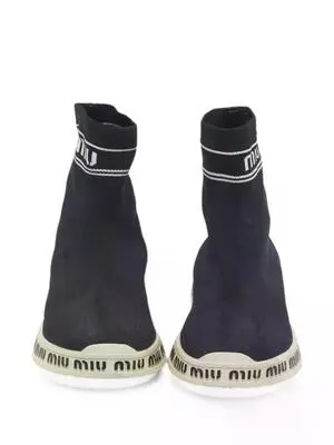 Miu Miu Sock-style High-top Sneakers