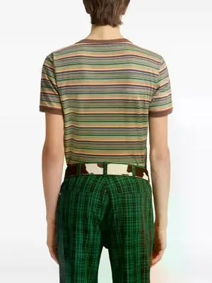 Marni Cotton T-shirt With Fine Stripes