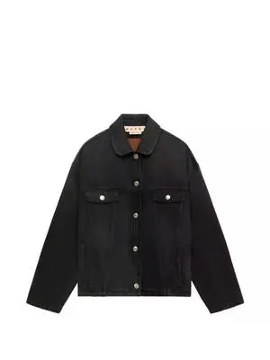 Marni Oversized Denim Jacket With Martingale Detail