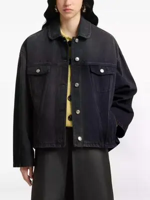 Marni Oversized Denim Jacket With Martingale Detail