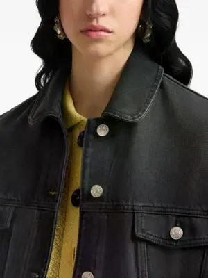 Marni Oversized Denim Jacket With Martingale Detail