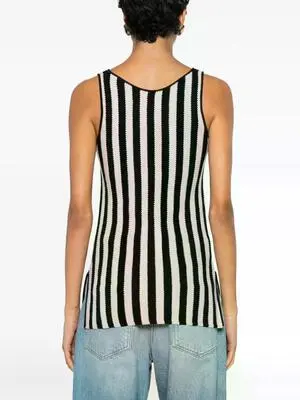 BY MALENE BIRGER Hallie Striped V-neck Top
