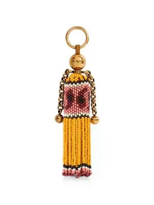 Etro Doll Charm With Paisley Bead Embellishment