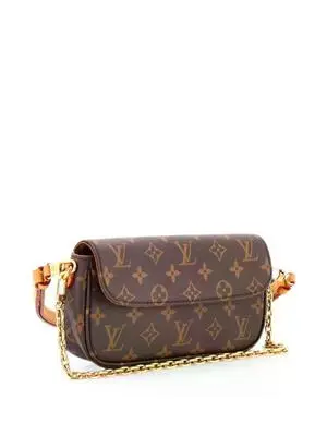 LOUIS VUITTON Monogram Canvas Ivy Wallet On Chain Shoulder Bag