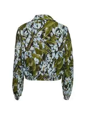 Dolce & Gabbana Floral Jacquard Bomber Jacket