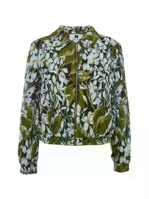 Dolce & Gabbana Floral Jacquard Bomber Jacket