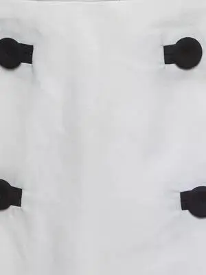 Moschino Bateau Neck Mini Dress With Button Detail
