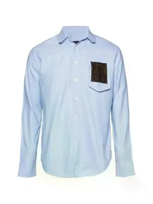 LOUIS VUITTON Graphic-patch Long-sleeve Shirt