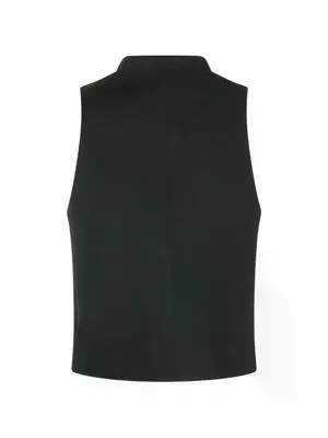 TOM FORD Wool Mandarin Collar Sleeveless Top