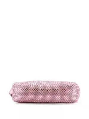 Prada Re-edition 2000 Crystal Embellished Satin Mini Hobo Bag