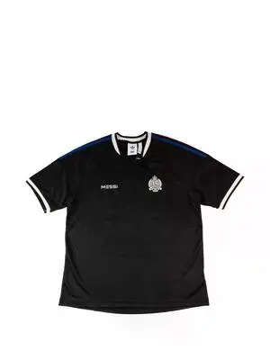 Kith X Messi X Adidas Embroidered-logo T-shirt - Black