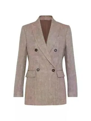 Brunello Cucinelli Double-breasted Blazer - Brown