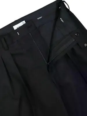 WTAPS Pleated Logo-patch Tailored Trousers