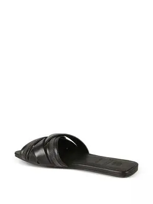 Brunello Cucinelli Criss-cross Leather Sandals