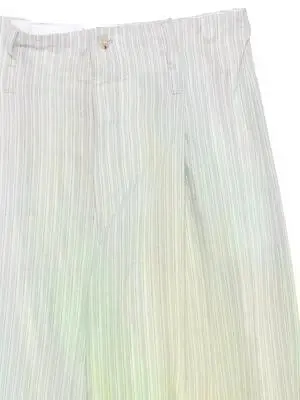 N°21 Vertical-stripe Pleated Trousers - Blue