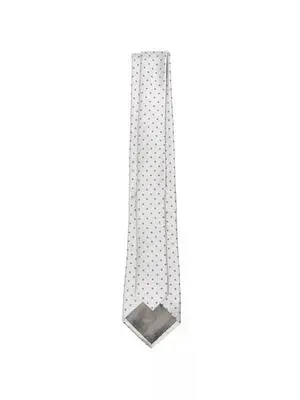 Emporio Armani Satin-finish Geometric Tie
