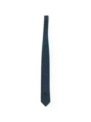 Zegna Brera Diagonal-stripe Tie - Green