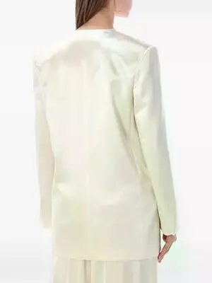 Alberta Ferretti Double-breasted Satin Blazer
