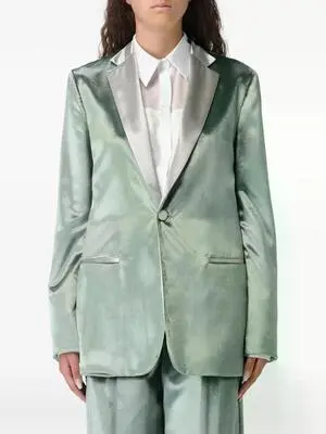 Alberta Ferretti Single-breasted Blazer - Green