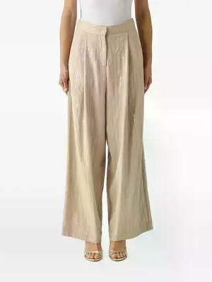 MEIMEIJ MeimeiJ Sequin Embellished Wide-Leg Trousers