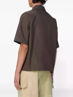 BONSAI Logo-embroidered Short-sleeve Shirt