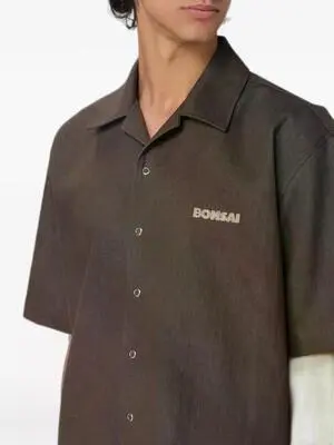 BONSAI Logo-embroidered Short-sleeve Shirt
