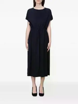 Fabiana Filippi Short Sleeve Midi Dress - Blue