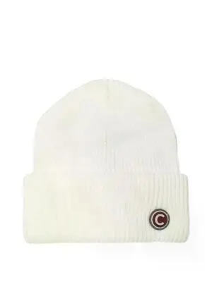 COLMAR Ribbed Knit Beanie Hat - White