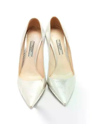 Prada Embossed Stiletto Pumps