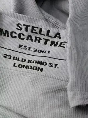Stella McCartney Logo-print Ribbed Leggings - Grey
