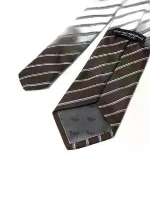 Emporio Armani Silk Stripe Pattern Tie