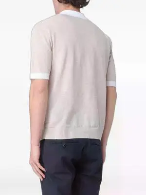 Eleventy Contrast-trim Polo Shirt
