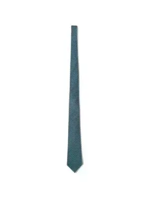 Zegna Silk Whale Print Neck Tie