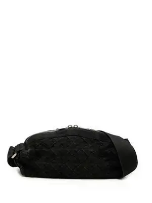 Bottega Veneta Intrecciato Webbing Belt Bag - Black