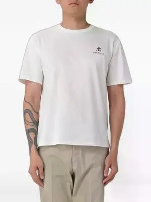 Premiata Logo-print Cotton T-shirt - Neutrals